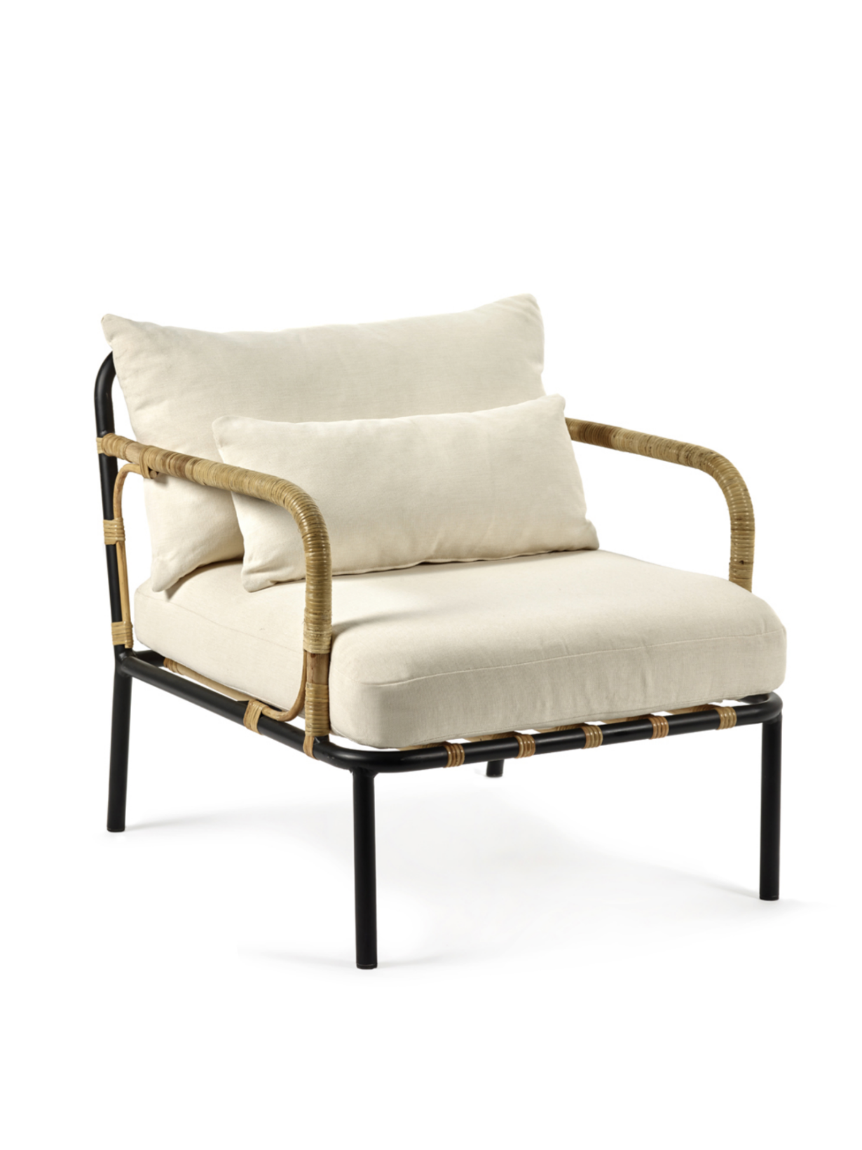Fauteuil d'extérieur Capizzi en rotin et métal - Serax | MBS Design